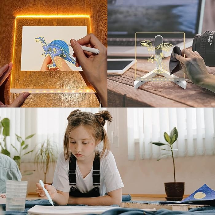 Erasable LED Drawing Board with Night Light – Emberlei